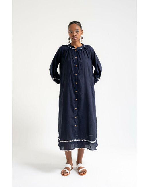 AMKA Hazine Dress in Blue | Lyst