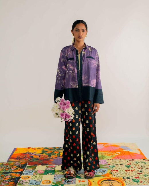 RAFU'D Padma Jacket in Purple | Lyst