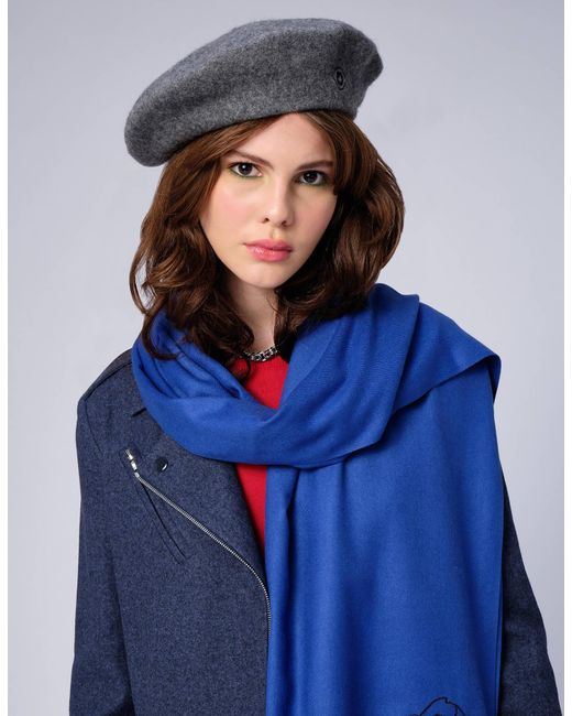 StillSveta Grey Beret With Eye Design in Blue | Lyst