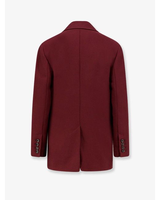 Stella Maxwell X Marella Double-Breasted Wool Blend Blazer in Purple ...
