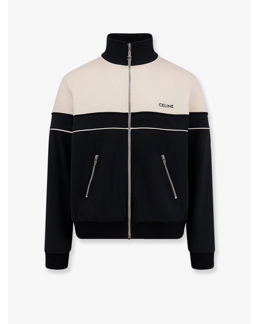 Celine Tracksuit Bicolor Jacket in Black for Men | Lyst UK