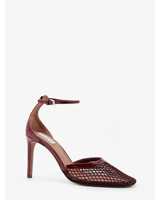 Alaïa Pumps 90 Mesh Sandals in Red | Lyst