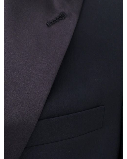 Giorgio Armani Icon Virgin Wool Tuxedo in Blue for Men | Lyst UK