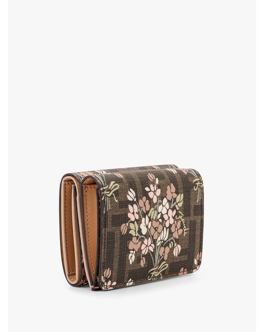 Fendi Mini Trifold in White | Lyst