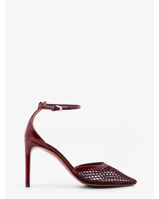 Alaïa Pumps 90 Mesh Sandals in Red | Lyst