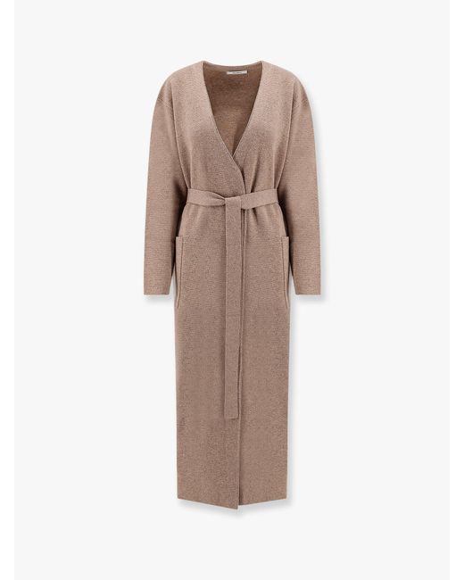 Max Mara Gestro Coat in Natural | Lyst