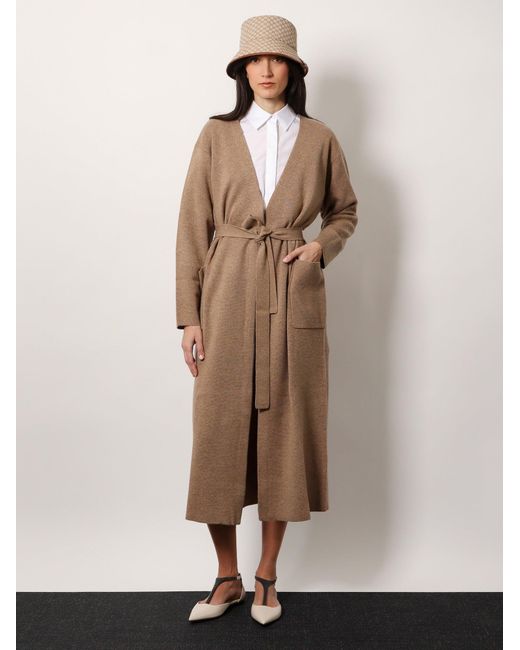 Max Mara Gestro Coat in Natural | Lyst