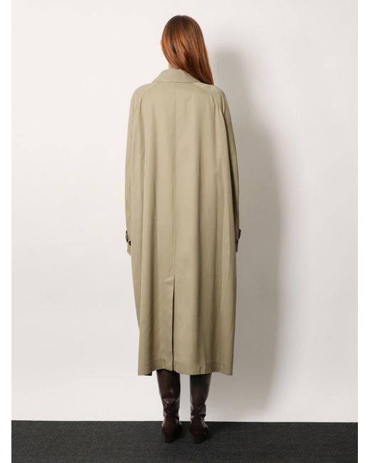 Soeur Firtz Viscose Trench Coat in Natural | Lyst