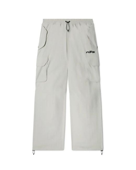 Off-White c/o Virgil Abloh Gray Off Split Track Pants in White for Men ...