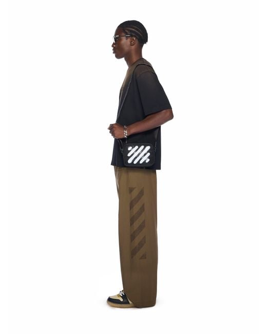 Off-White c/o Virgil Abloh Diagonal Spray Camera Bag in White for Men ...