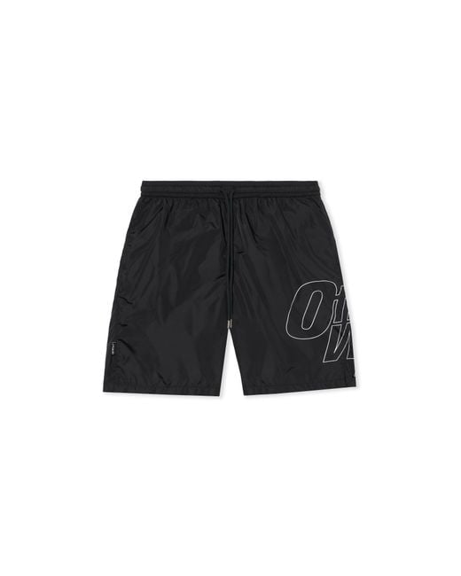Off-White c/o Virgil Abloh Outline Arrow Surfer Swimshor in Natural for ...