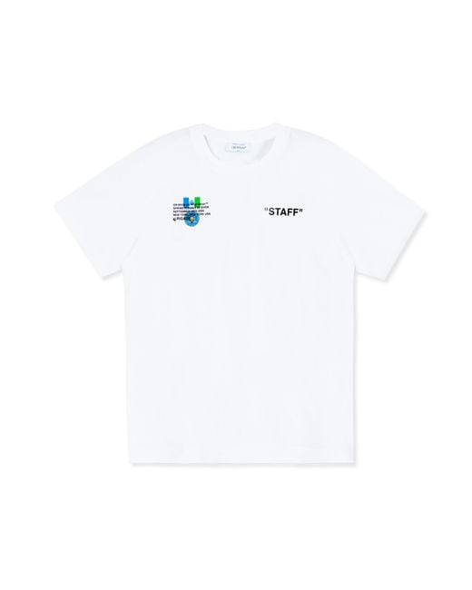 Off-White c/o Virgil Abloh Ow X Brigade Staff T-Shirt in White for Men ...