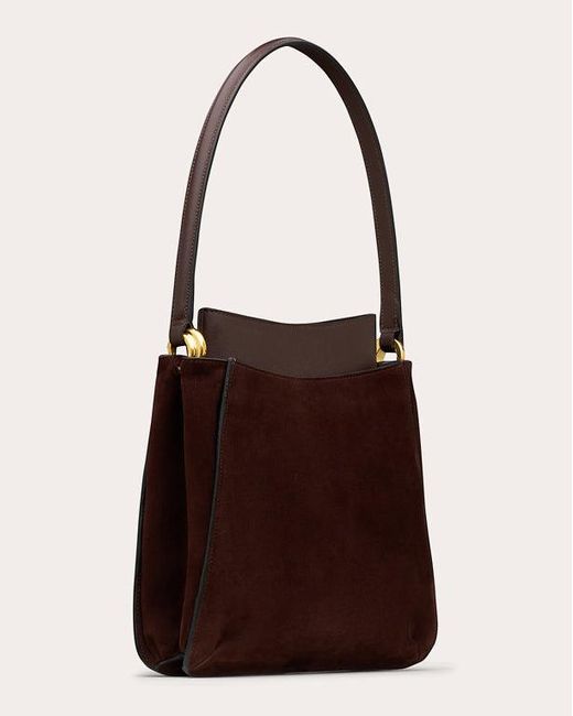 Neous Dimensional Suede Leather Tote Bag in Purple | Lyst