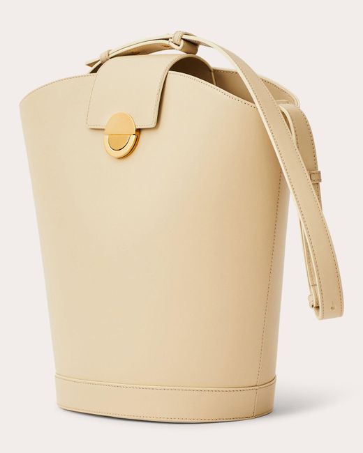 Objets Daso Vivian Leather Bucket Bag in Natural | Lyst