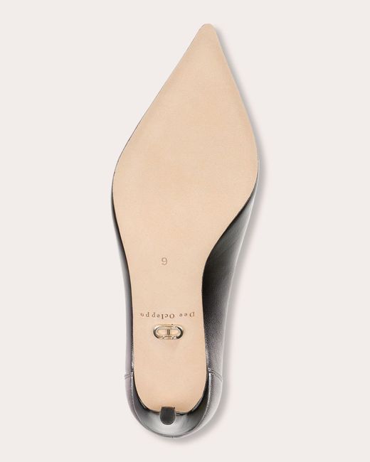Dee Ocleppo Metallic Leather Pointed Toe Pumps | Lyst