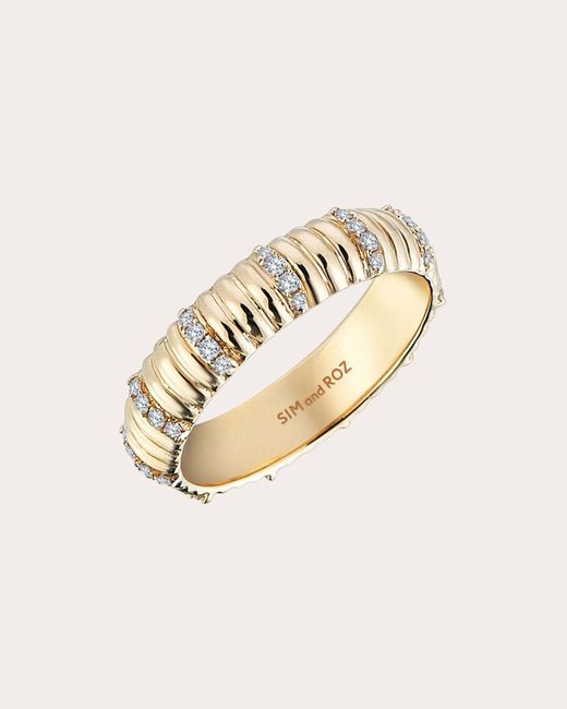 Sim and Roz Movement 14K Diamond Ring in White | Lyst