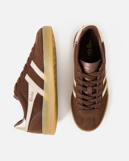 Gola Viper & Gold Trainers in Brown | Lyst UK