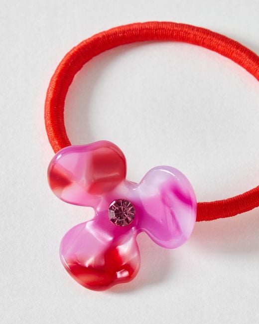 Oliver Bonas Lily Resin Flower Hair Band in Pink | Lyst UK