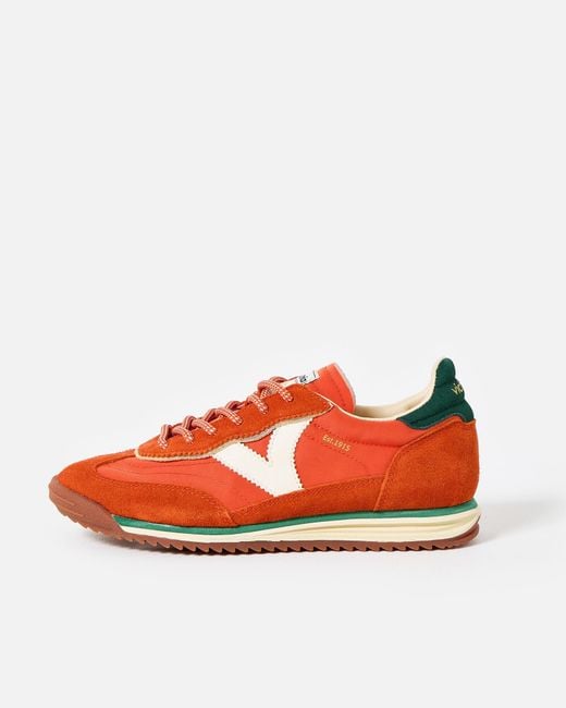 Victoria Saturno Suede & Nylon Trainers, Size Uk 3 in Orange | Lyst UK