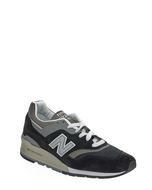 New Balance 997 Sneaker in Black | Lyst