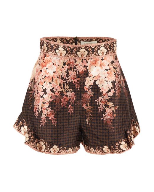 Zimmermann Shorts Woman in White | Lyst