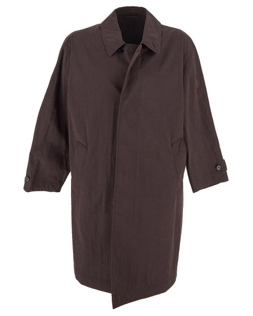 Lemaire Coat in Brown | Lyst