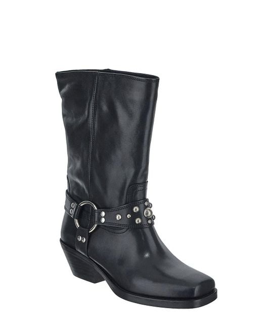 Isabel Marant Biker Boots Antya in Black | Lyst