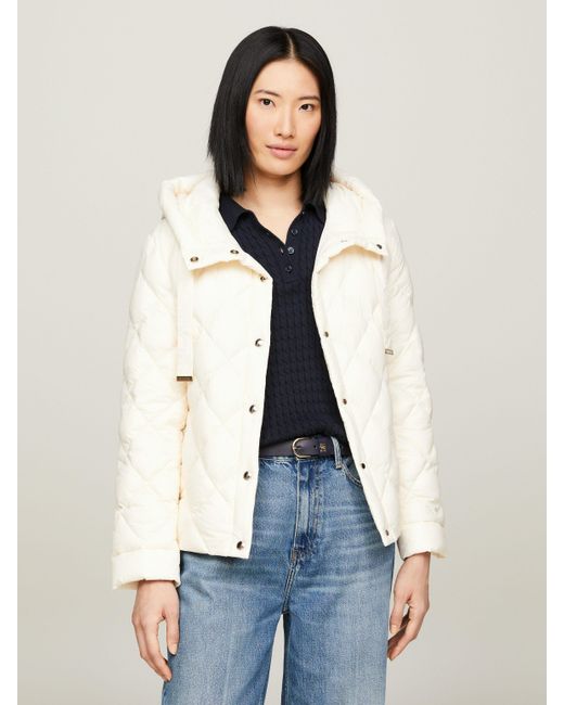 Tommy Hilfiger Steppjacke CLASSIC LW DOWN QUILTED JACKET mit Steppung in WeiB Lyst DE