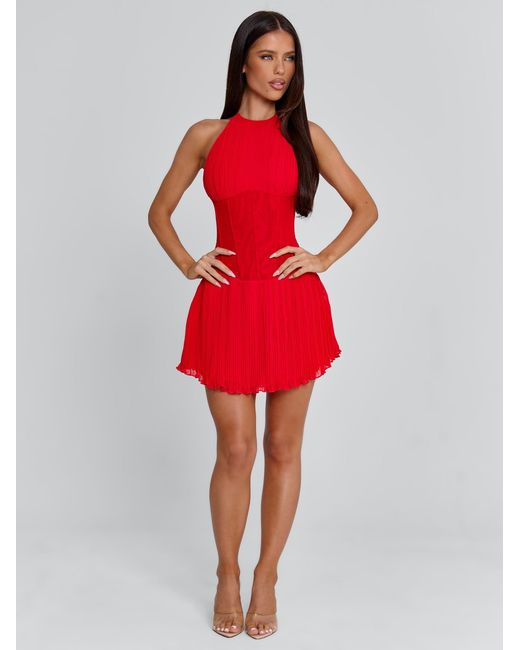 Outcast Calla Mini Dress in Red | Lyst UK