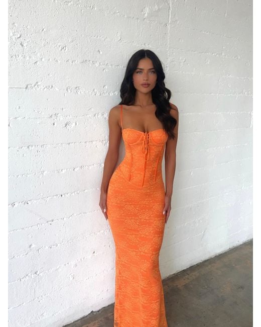 Outcast Ashby Maxi Dress in Orange | Lyst