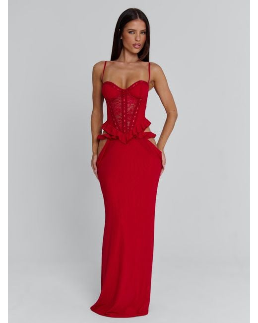 Outcast Beck Maxi Dress in Red | Lyst UK