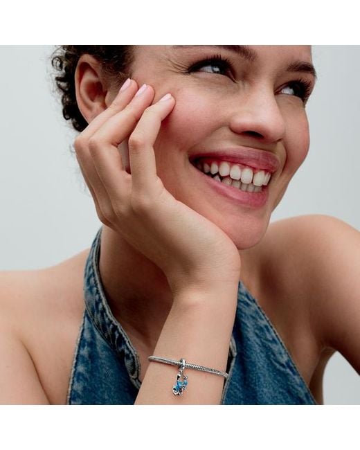 PANDORA Disney Donald Duck Dangle Charm in Blue | Lyst UK