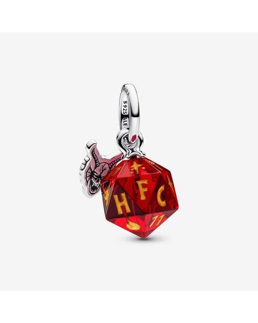 PANDORA Stranger Things Hellfire Club Dice Dangle Charm in Red | Lyst UK
