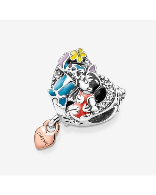 PANDORA Disney Ohana Lilo & Stitch Inspired Charm in Blue | Lyst UK