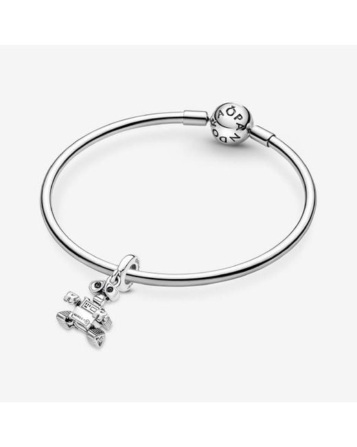 PANDORA Disney Pixar Wall-E Dangle Charm in White | Lyst UK