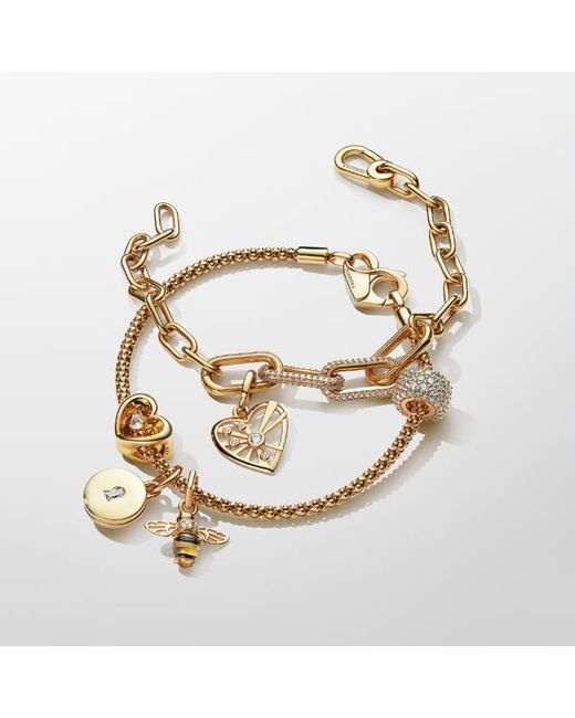 PANDORA Openable & Engravable Love Locket Dangle Charm in Metallic ...