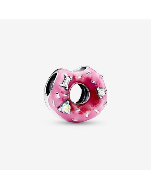 PANDORA Sparkling Sprinkled Donut Charm in Pink | Lyst UK