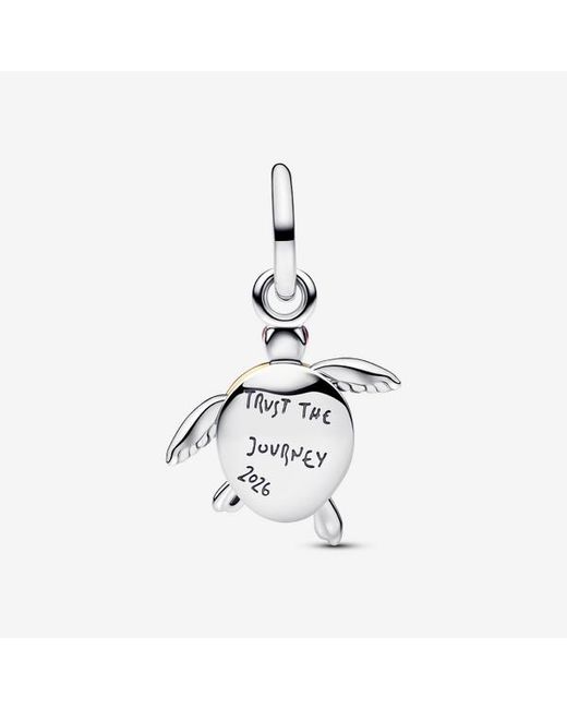 PANDORA 2026 Sea Turtle Lab-Grown Diamond Dangle Charm in Pink | Lyst UK
