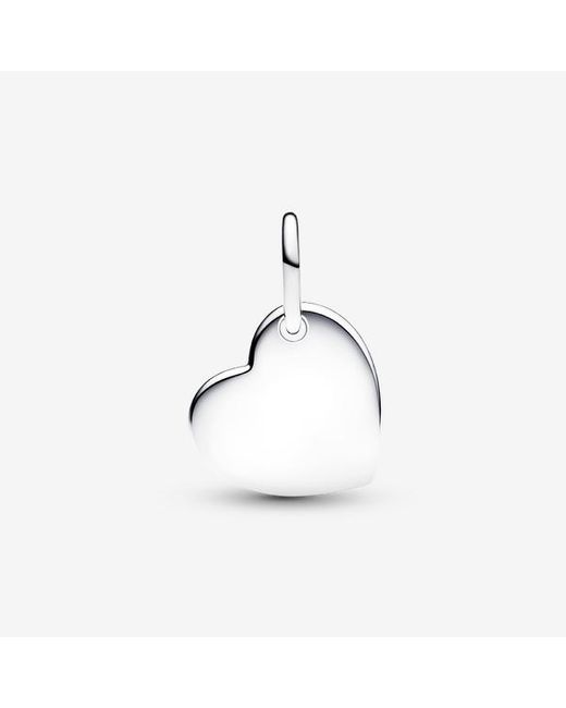 PANDORA January Heart Dangle Charm in White | Lyst UK