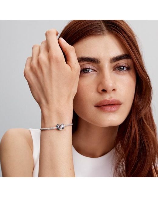 PANDORA Stranger Things Glow-In-The-Dark Heart Charm in Blue | Lyst UK