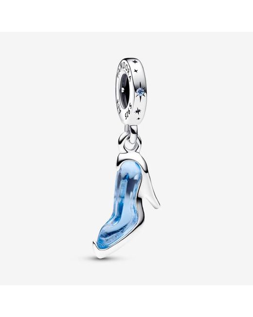 PANDORA Disney Cinderella's Glass Slipper Dangle Charm in Blue | Lyst UK