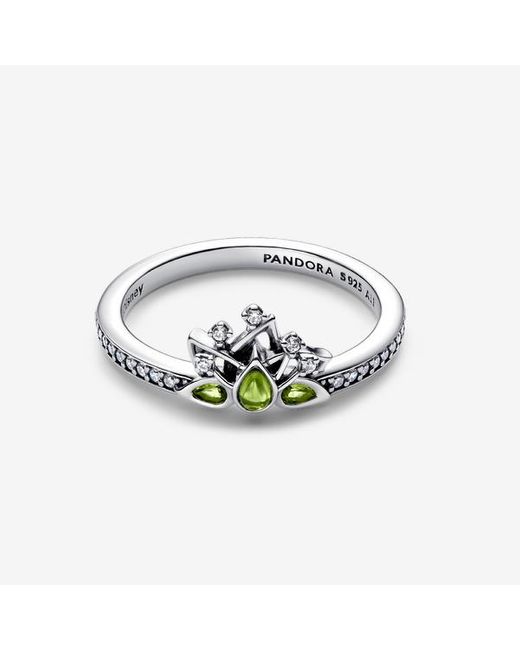 PANDORA Disney Princess Tiana Tiara Ring in Metallic | Lyst UK