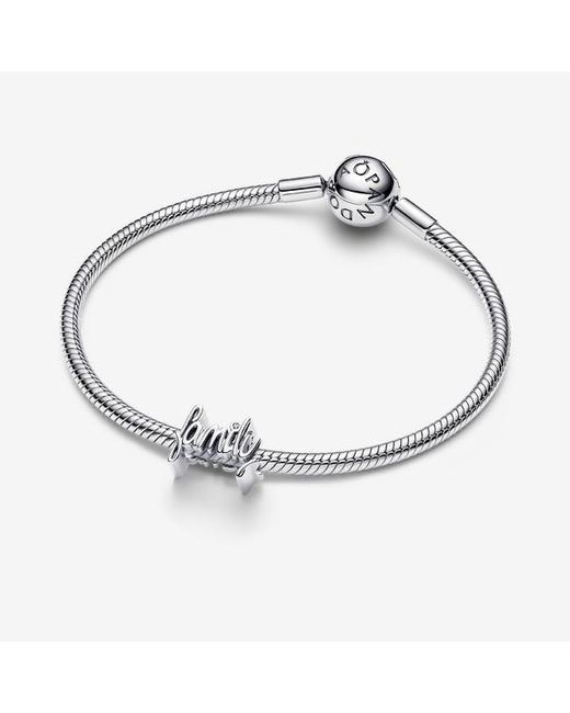PANDORA Handwritten Family Charm in White | Lyst UK