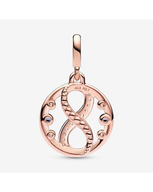 PANDORA Me Infinity Symbol Medallion Charm in Pink | Lyst UK