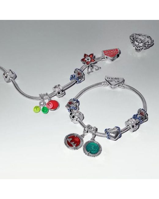 PANDORA Stranger Things Glow-In-The-Dark Run Dangle Charm in Green ...