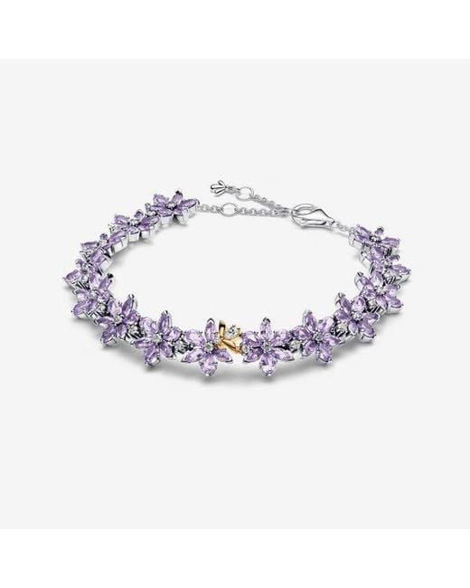 PANDORA Bridgerton Herbarium & Bee Tennis Bracelet in Blue | Lyst UK