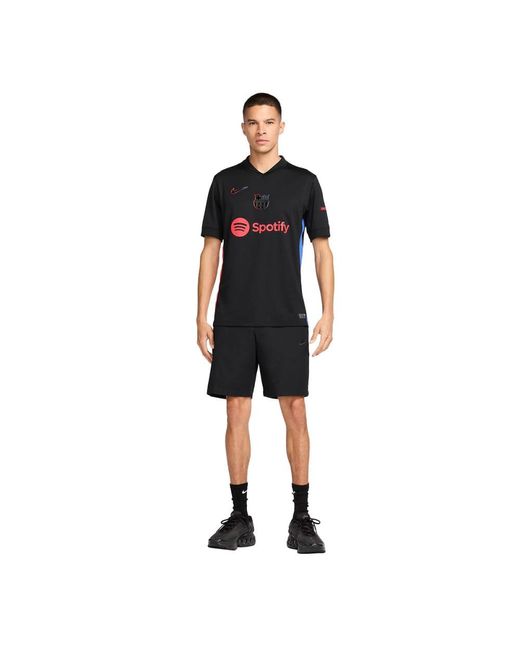 Nike Fc Barcelona Stadium Away Jersey in Black for Men | Lyst