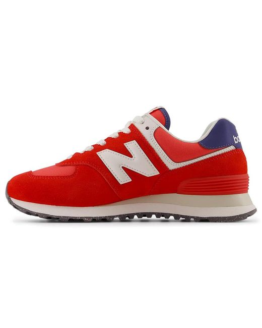 New Balance 574 Shoes in Red | Lyst