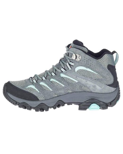 Merrell Moab 3 Mid Gore-tex Shoes in Blue | Lyst