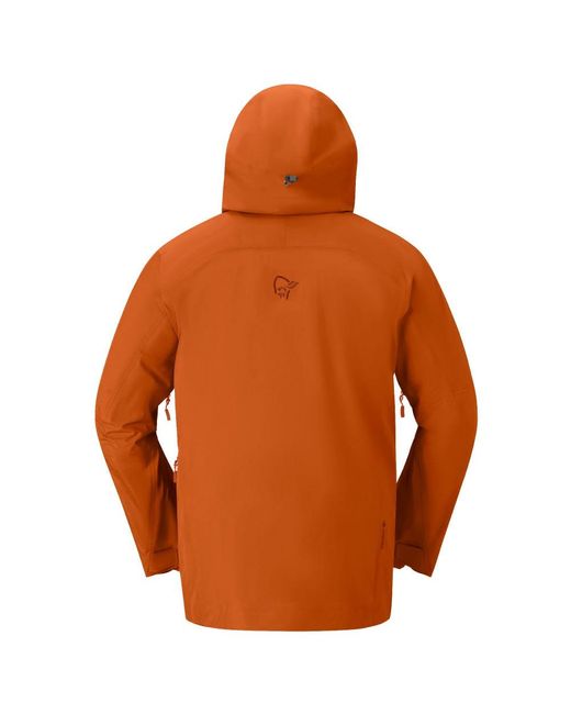 Norrøna More Gore-tex Jacket in Orange for Men | Lyst